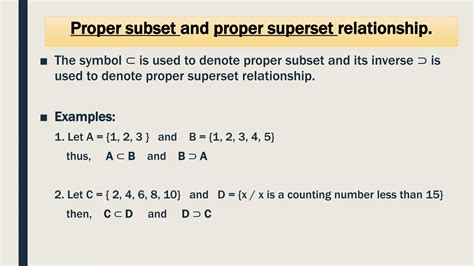Identifying Subsets Of A Set Pptx