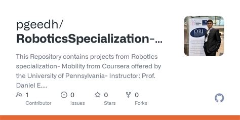 Github Pgeedh Roboticsspecialization Upenn Mobility This Repository Contains Projects From