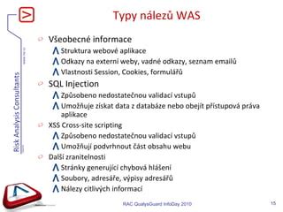 Web Application Scanning WAS PPT