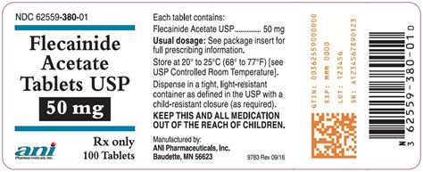 Dailymed Flecainide Acetate Flecainide Acetate Tablet Tablet