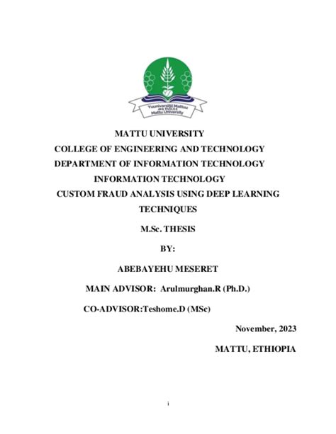 Pdf Custom Fraud Analysis Using Deep Learning Techniques