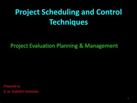 Pert And Cpm Project Management Pptx