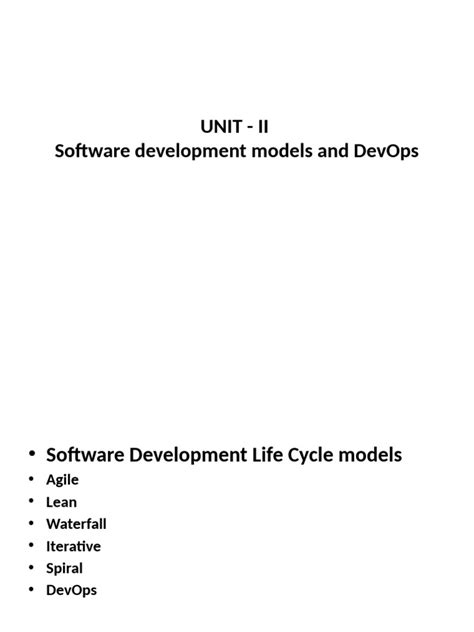 Unit Ii Pdf Software Development Process Agile Software Development