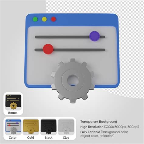 Premium Psd 3d Web Control Panel
