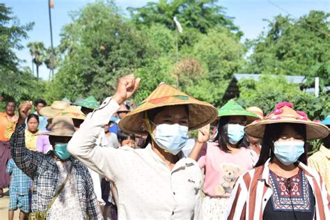 ယင်းမာပင် ဆားလင်းကြီး ကျေးရွာပေါင်းစုံလူထုသပိတ်စစ်ကြောင်းမှ ၅၄၃ ရက်မ