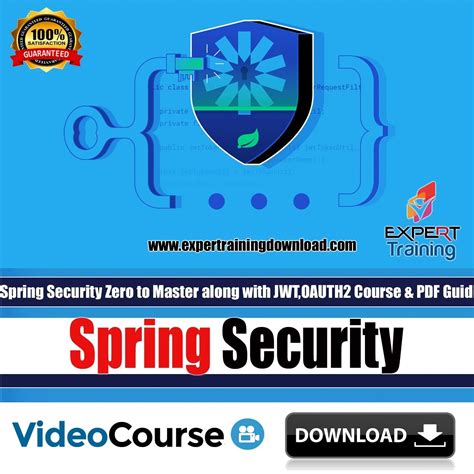 spring security zero to master along with jwt oauth2 course and pdf