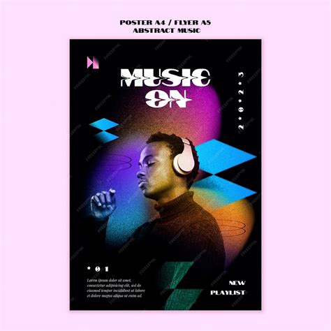 음악 축제 포스터 템플릿 무료 Psd 파일