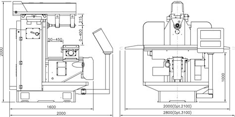 Horizontal Milling Machine Diagram