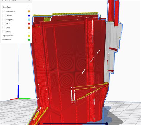cura doesn t want to print a large section of my model how do i fix