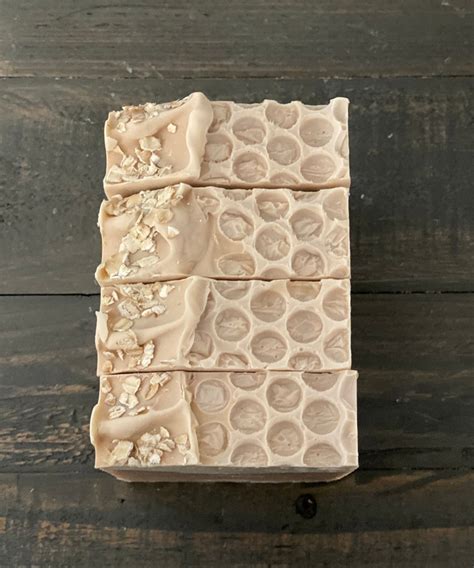 Oat Milk And Honey Cold Process Soap Mini Handmade Soapmini Etsy