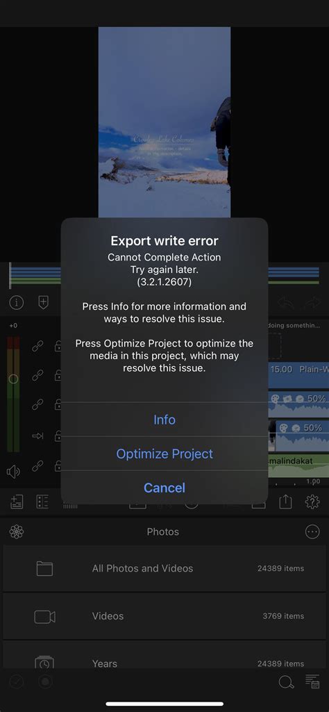 Endless Errors On Export Rlumafusion