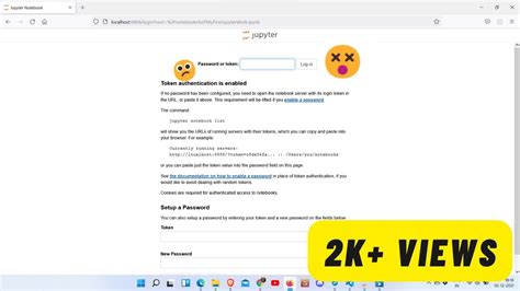 Password Or Token In Jupyter Notebook Logout In Jupyter Jupyter
