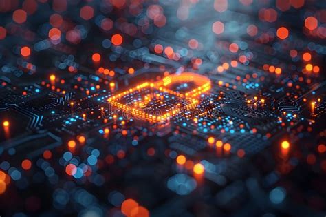 Close Up Of A Computer Circuit Board Generative Ai Stock Illustration