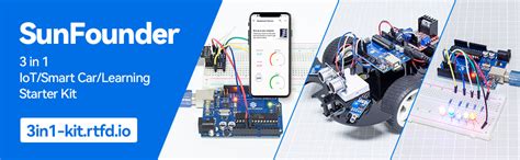 Sunfounder 3 In 1 Iot Smart Car Learning Ultimate Starter Kit