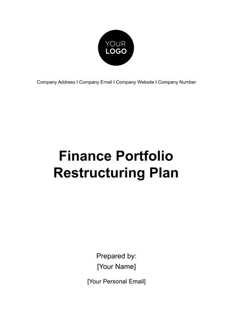 Portfolio Restructuring Examples At Becky Craig Blog