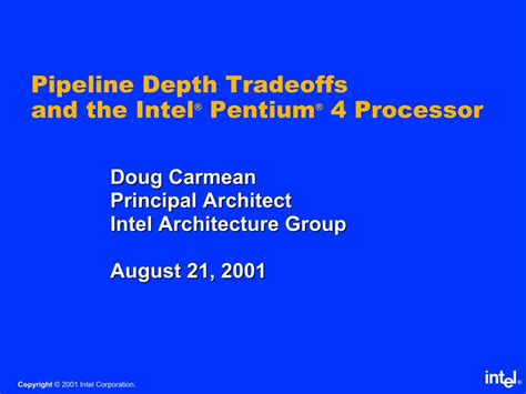 Pdf Pipeline Depth Tradeoffs And The Intel Pentium 4 Processor Data