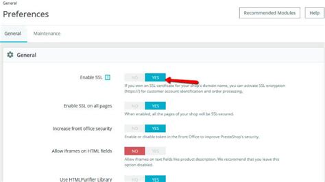 Enabling The Use Of SSL In PrestaShop 1 7 HostArmada