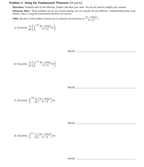Solved Problem Using The Fundamental Theorems Chegg