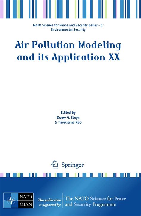 Air Pollution Modeling And Its Application Xx Buy Online At Best Price In Egypt Souq Is Now