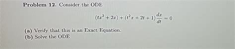 Solved Problem Consider The Chegg