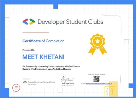 meet khetani on linkedin gdsc devtown nodejs express