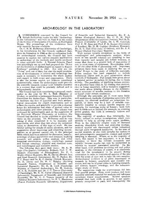 Pdf Archæology In The Laboratory Dokumen Tips