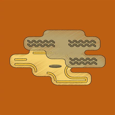 플랫 음영 스타일 아이콘 골프 구멍 벡터 Eps Ai Uidownload