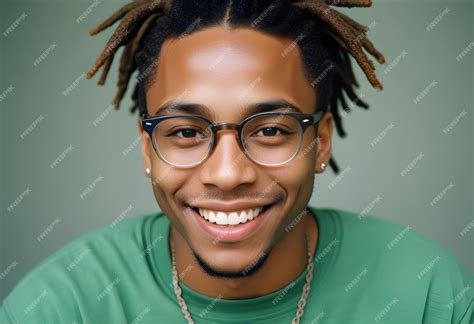 Premium Photo A Man Wearing Glasses With Dreadlocks On His Face