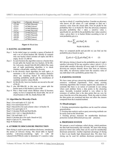 Data Slicing Technique To Privacy Preserving And Data Pdf