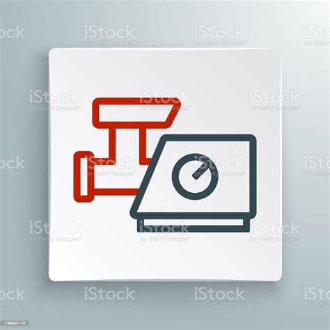 흰색 배경에 고립 된 라인 키친 고기 분쇄기 아이콘 다채로운 개요 개념 벡터 가루로 빻은에 대한 스톡 벡터 아트 및 기타 이미지