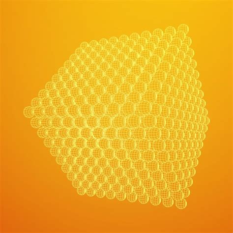 Premium Vector Wireframe Sphere Mesh Cube