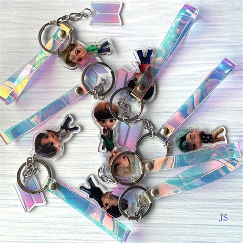 Js พวงกุญแจอะคริลิค จี้ตัวอักษร Bts สองด้าน Shopee Thailand