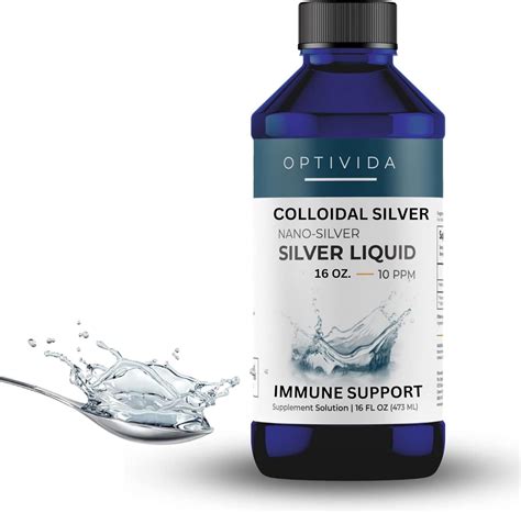 Optivida Health Colloidal Nano Silver Liquid For Immune