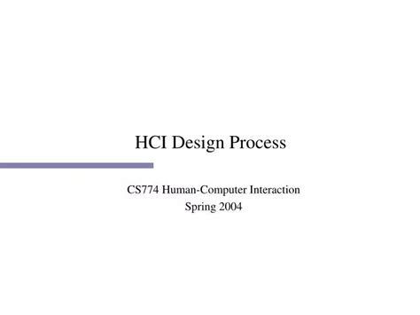 PPT HCI Design Process PowerPoint Presentation Free Download ID 424559