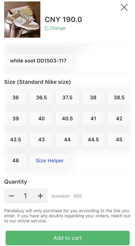 help what size do i choose r pandabuy
