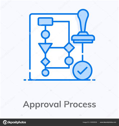 Approval Process Icon Design Editable Vector Modern Flat Style Stock Vector Image By