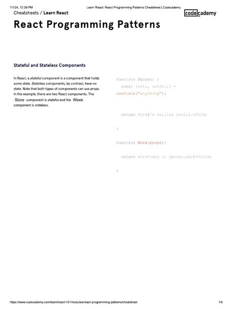 React Programming Patterns Pdf