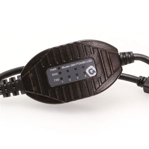 4 Port USB Type C To Serial Adapter With Per Port TX RX LEDs