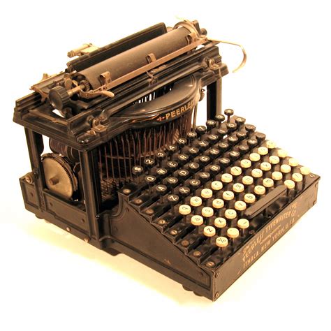 Peerless Typewriter Wanted The Antikey Chop