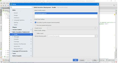 Gradle Project Sync Failed Basic Functionality Eg Editing