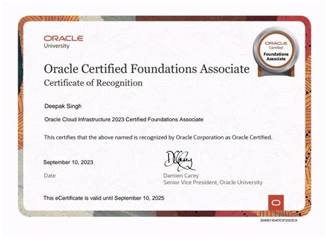 Deepak Singh On Linkedin Oraclecertified Oraclecloud Oracle Oracledatabase