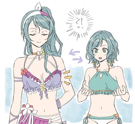 Hikawa Sayo And Hikawa Hina Bang Dream Drawn By Akni Danbooru