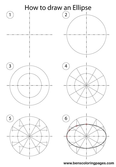 Drawing And Ellipse Step By Step