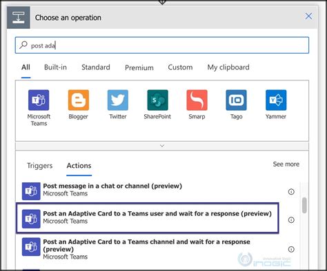 Actionable Messages In Microsoft Teams With Adaptive Cards Using Power Automate Flows