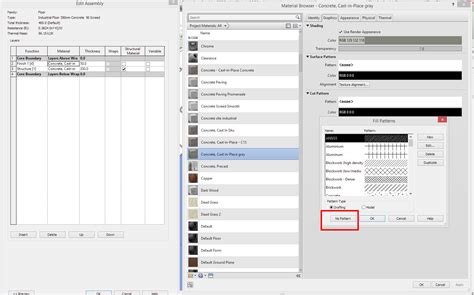 solved how to disable concrete pattern showing on plan autodesk