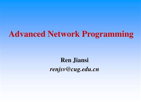 ppt advanced network programming powerpoint presentation free