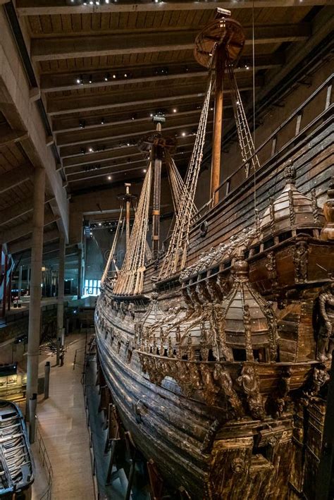 View Of The 17 Th Century Vasa Warship In The Vasa Museum In Stockholm