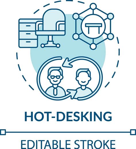 Hot Desking Concept Icon 2227873 Vector Art At Vecteezy