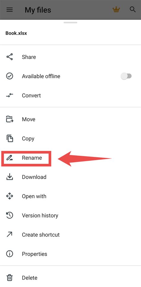 Rename File Or Folder In Mobidrive On Android Mobisystems