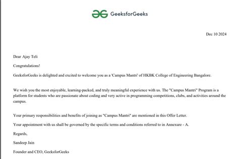 ajay kumar teli on linkedin campusmantri geeksforgeeks